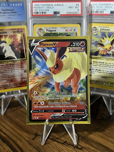 Pokémon TCG Flareon V SWSH Black Star Promo SWSH149 Promo Mint
