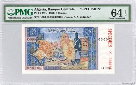 Dinars Sp Cimen Alg Rie P S Billets