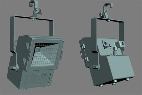 Altman Blacklight Floodlight Uv 3d Model