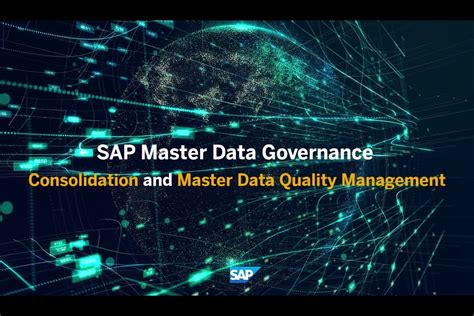 SAP Master Data Governance Consolidation And Master Data Quality