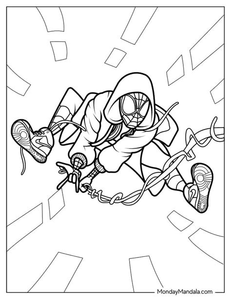 20 Miles Morales Coloring Pages Free PDF Printables Miles Morales