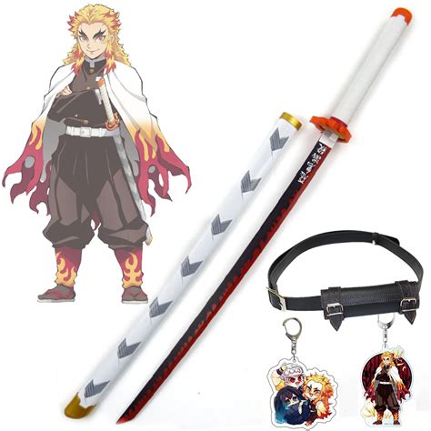 Buy Demon Slayer Blade Rengoku Kyoujurou COS Wooden S Anime Lovers