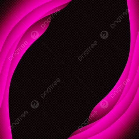 Formas Onduladas Rojas Sobre Fondo Transparente Curvado PNG