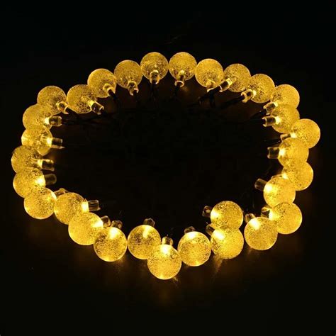 M Forma De Bola Led Luces De Cadena Al Aire Libre Iluminaci N De