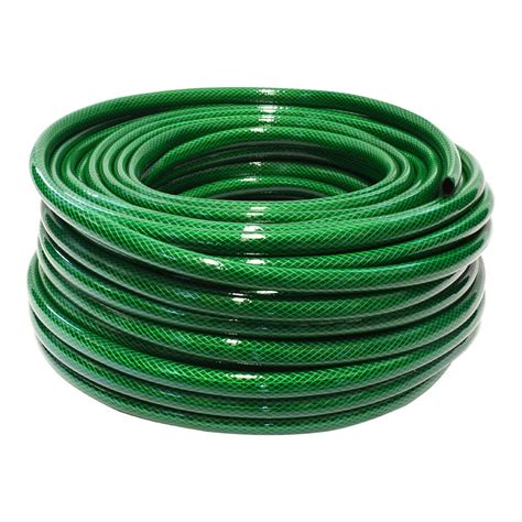 Mangueira Jardim Siliconada Trançada Verde e Preta MT 1 2 X 2mm 20M