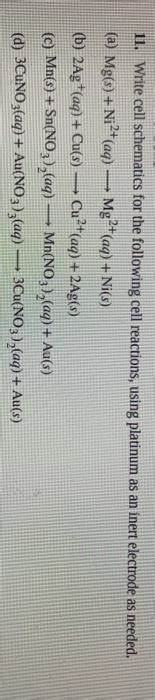 Solved 11 Write Cell Schematics For The Following Cell Chegg