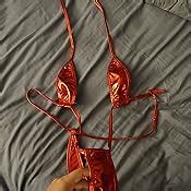 Amazon HiSexy Women Slingshot Bikini Halter Lingerie Set Exotic