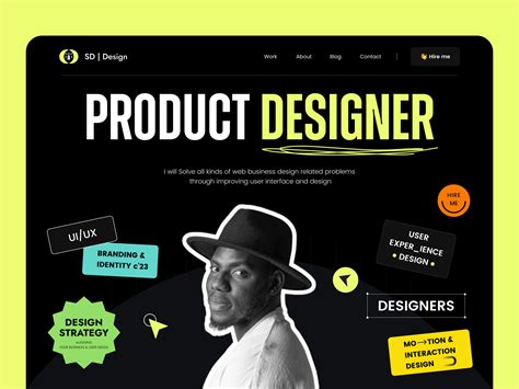 Product Designer Personal Portfolio Landing Page By Kinaree Bodar On