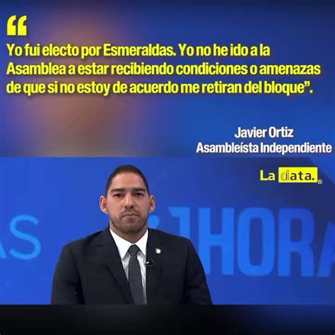 MANOLITA on Twitter RT LaDataEc El asambleísta Javier Ortiz se