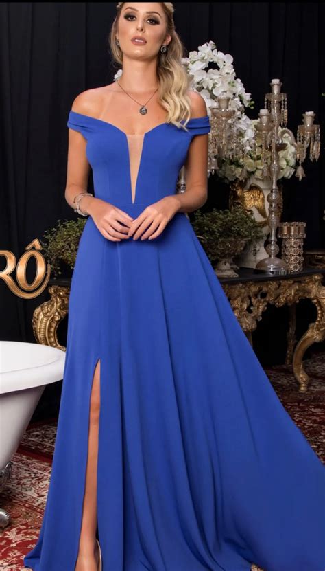 Modelo De Vestido De Madrinha Azul Royal Atelier Yuwa Ciao Jp