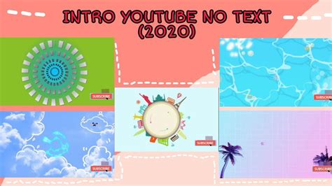 Cute Intro Template 2020 No Text Simply Intros YouTube