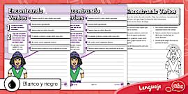 Guía Trabajo Verbos Hecho por educadores Twinkl