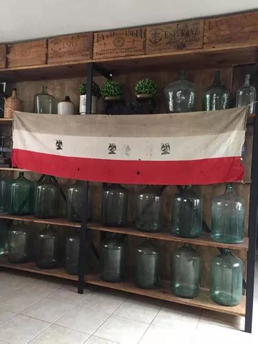 Antigua Bandera De Balcón Mexico Águila Porfiriana Original Envío gratis