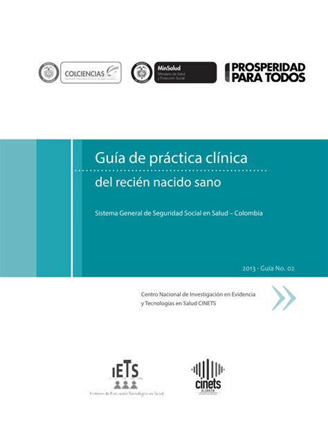 Pdf Del Reci N Nacido Sano Minsalud Gov Cogpc Minsalud Gov Co Gpc