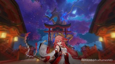 Sacred Sakura Shrine And Yae Miko Genshin Impact HoYoLAB