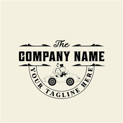 Premium Vector Car Retro Vintage Logo Design