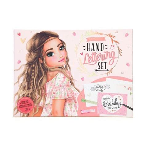 Top Model Set De Cartas Y Lettering Juguetesland