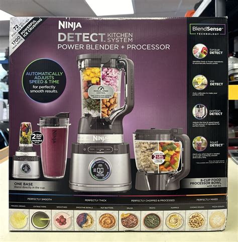 Ninja DETECT Power Blender Processor Kitchen System TB400 Silver