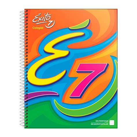 Cuaderno espiralado Éxito Colegial tapa de cartón 21 x 27cm 60 hojas