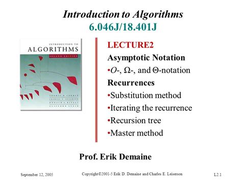 introduction to algorithms 6 046j 18 401j ppt download