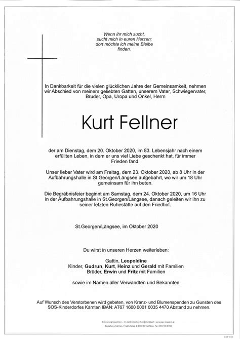 Parte F R Kurt Fellner Pax Requiem