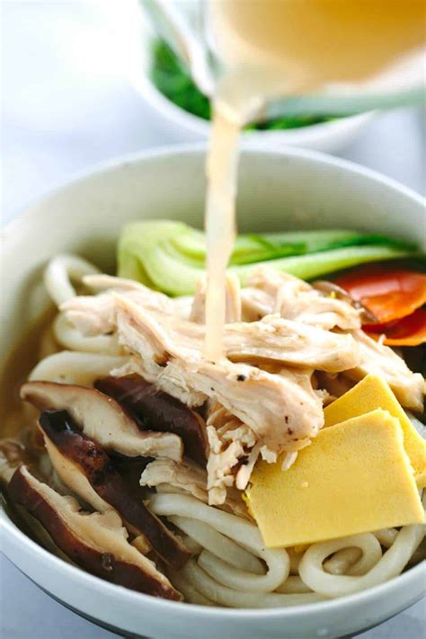 Chicken Udon Soup With Bok Choy Jessica Gavin