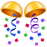 Bola de confeti Emoji Significado copiar y pegar combinaciónes