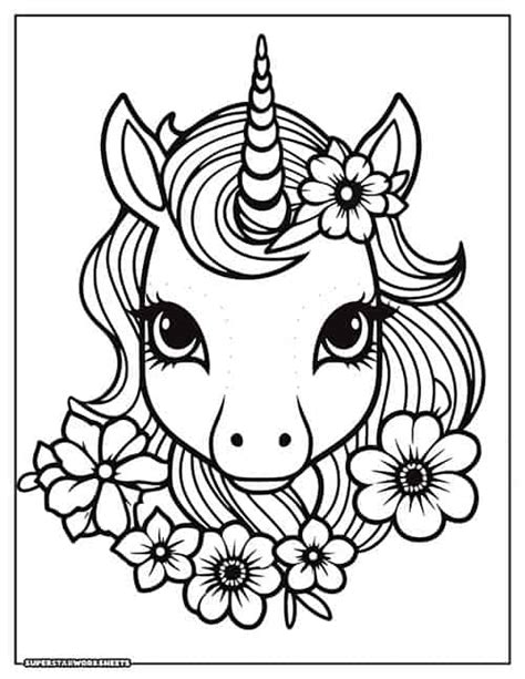 Unicorn Coloring Pages Superstar Worksheets Worksheets Library