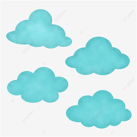 Clipart De Nuvem Azul PNG Céu Nuvens Brilho Imagem PNG e PSD Para