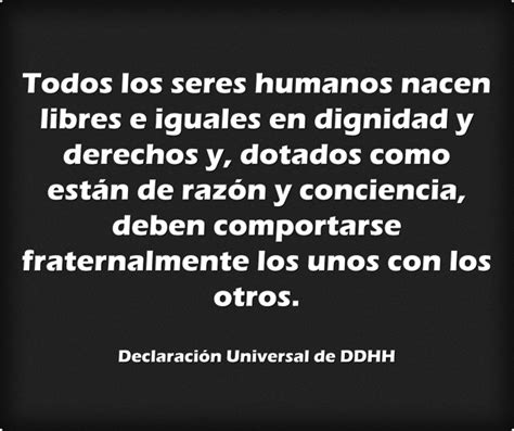 Todos Los Seres Humanos Nacen Libres E Iguales En Dignidad Quozio
