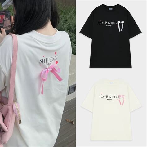 Áo Thun Nam Nữ In Hình NƠ LOVE Tay Lỡ Form Rộng 2 Màu Ulzzang Shopee