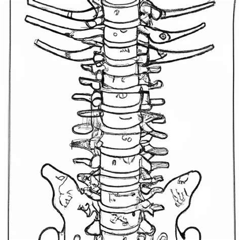 7 Desenhos Da Coluna Vertebral Para Imprimir E Colorir