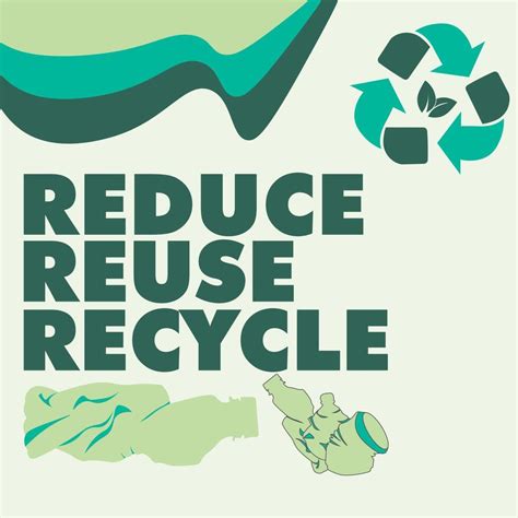 Go Green Reduce Reuse Recycle Design Banner Background Go Green