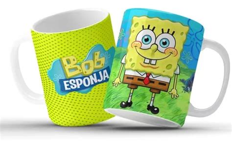 Kit Bonecos Miniaturas Caneca Bob Esponja Porcelana Venda Em