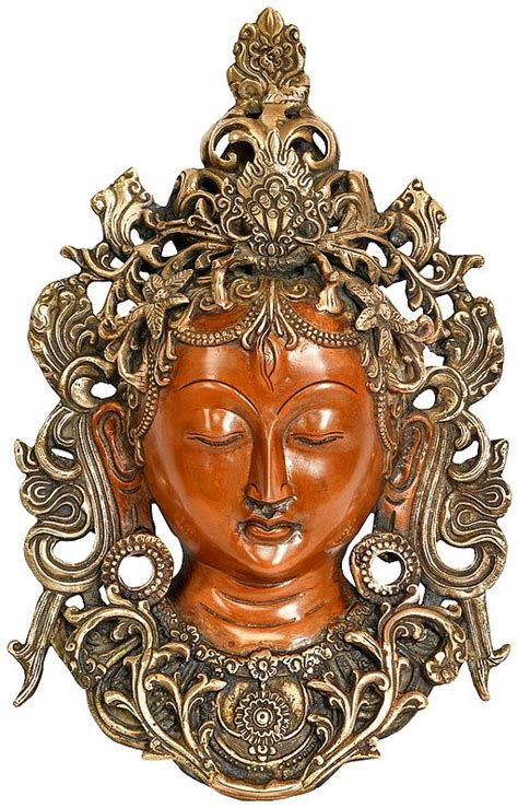Goddess Tara Wall Hanging Mask Tibetan Buddhist
