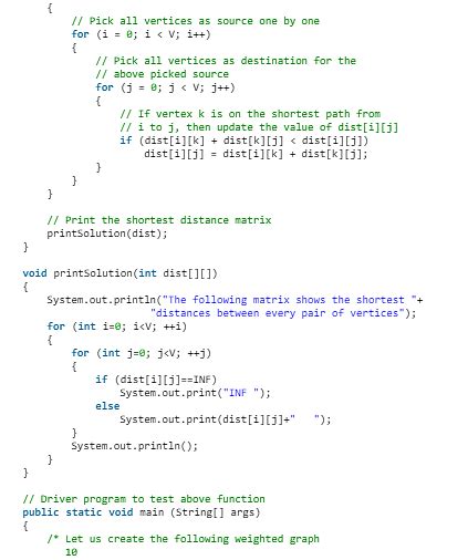 floyd warshall algorithm algorithms computer science engineering cse pdf download