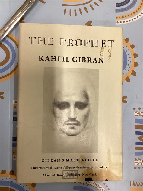 1962 THE Prophet By KHALIL Gibran Hardcover Rare Edition Very Good