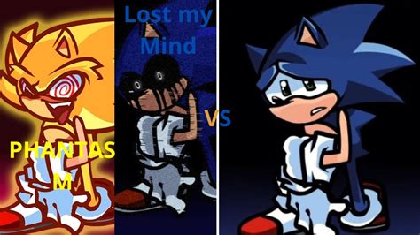 sonic ta depresivo Friday Night Funkin Lost my Mind sonic vs xain e tá