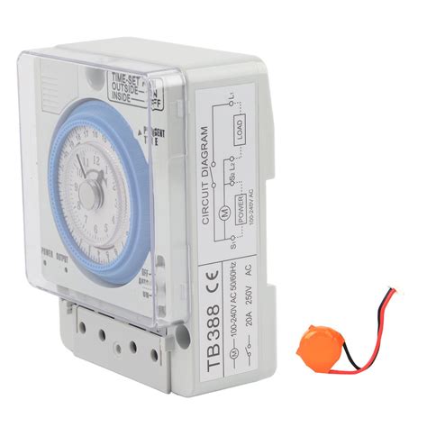Temporizador mecánico TB388 15 minutos 24 horas Relé de interruptor de