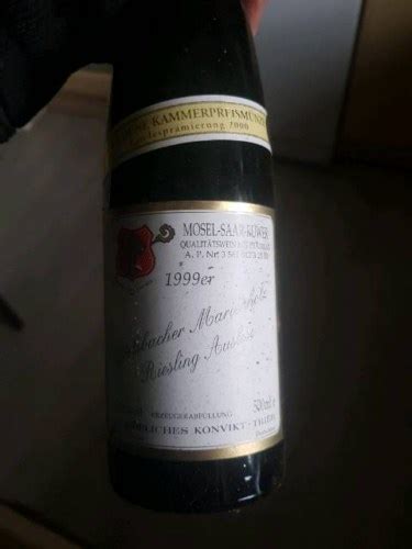 Bischöfliche Weingüter Trier Konvikt Riesling Feinherb Vivino