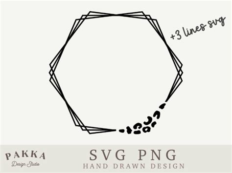65 Hexagon Frame Svg Designs Graphics