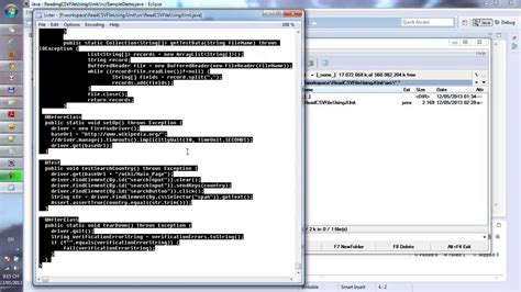 reading csv file using junit youtube