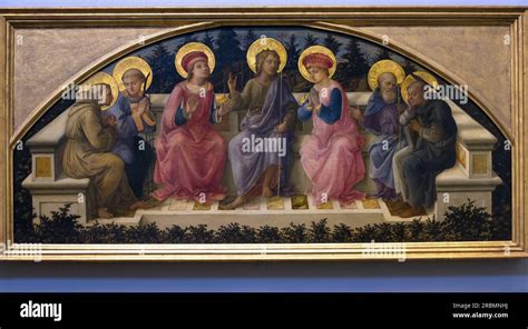Seven Saints Fra Filippo Lippi Circa 1450 Stock Photo Alamy
