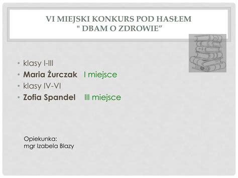 PPT Sukcesy uczniów Szkoły Podstawowej nr 1 im Karola Miarki w