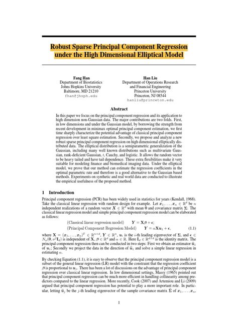 4869 robust sparse principal component regression under the high dimensional elliptical model