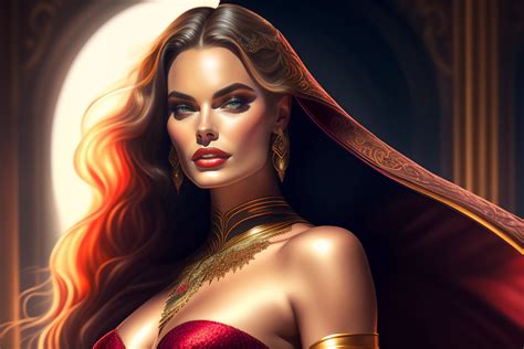 Lexica Three Quarters Portrait Of A Beautiful Female Vampire Warrior