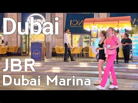 Dubai 4K JBR Night Life Dubai Marina Walking Tour YouTube
