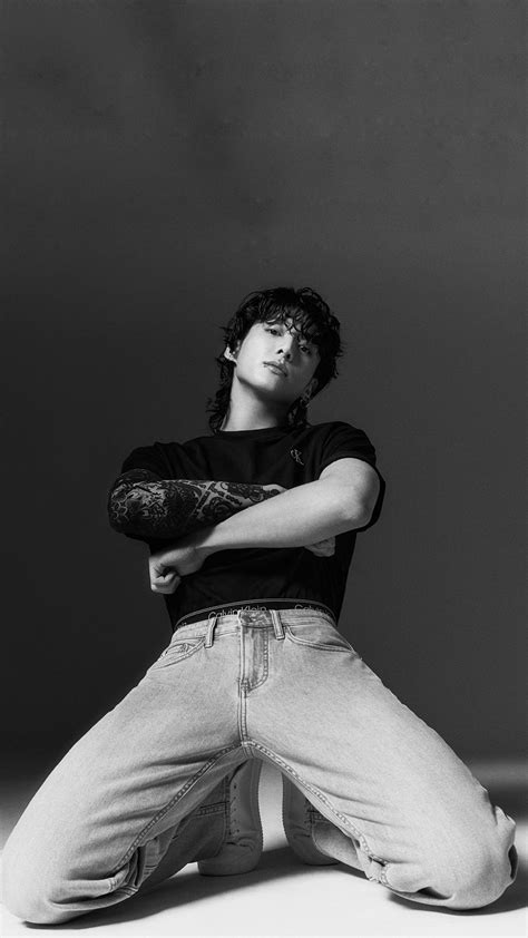 JEON JUNGKOOK JK BTS CALVIN KLEIN SPRING 2023 HD IPHONE WALLPAPER