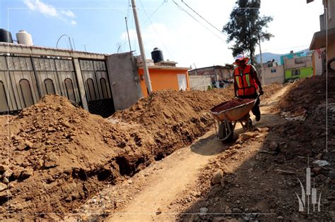 Así luce el avance de la construcción de red de agua potable drenaje