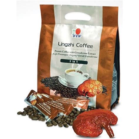 DXN Lingzhi Coffee 3 In 1 With Ganoderma Kopi Lingzhi 20 Sachets X